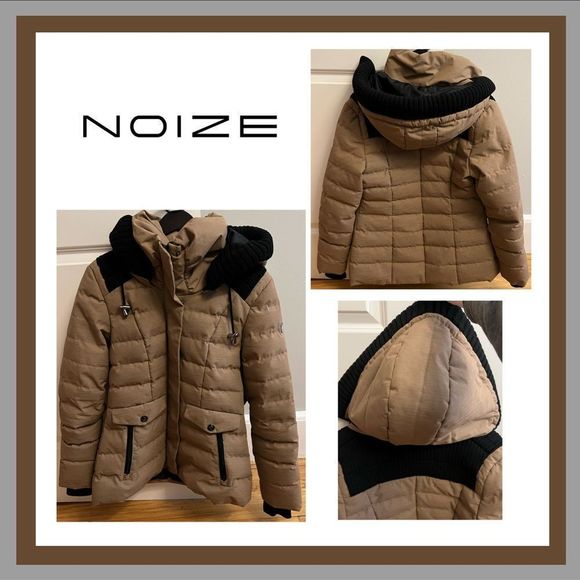 Noize | Jackets & Coats | Noize Jojo Tanblackzipsnap Closureremovable ...